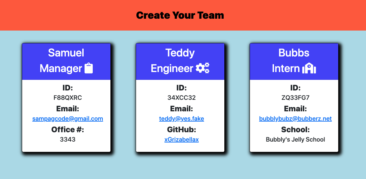 GitHub - xGrizabellax/the-greatest-team-profile-generator
