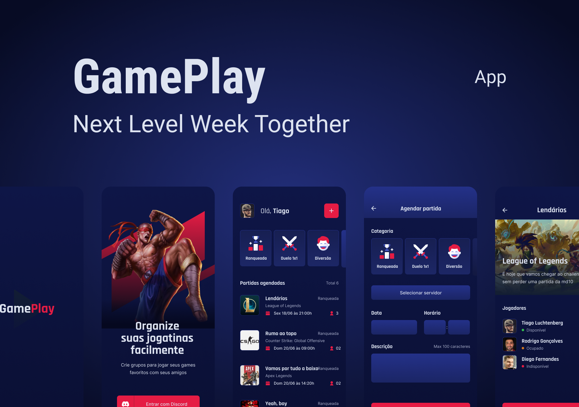 GitHub - igBFranco/gameplay: Aplicativo desenvolvido na Missão React Native do NLW Together da ...