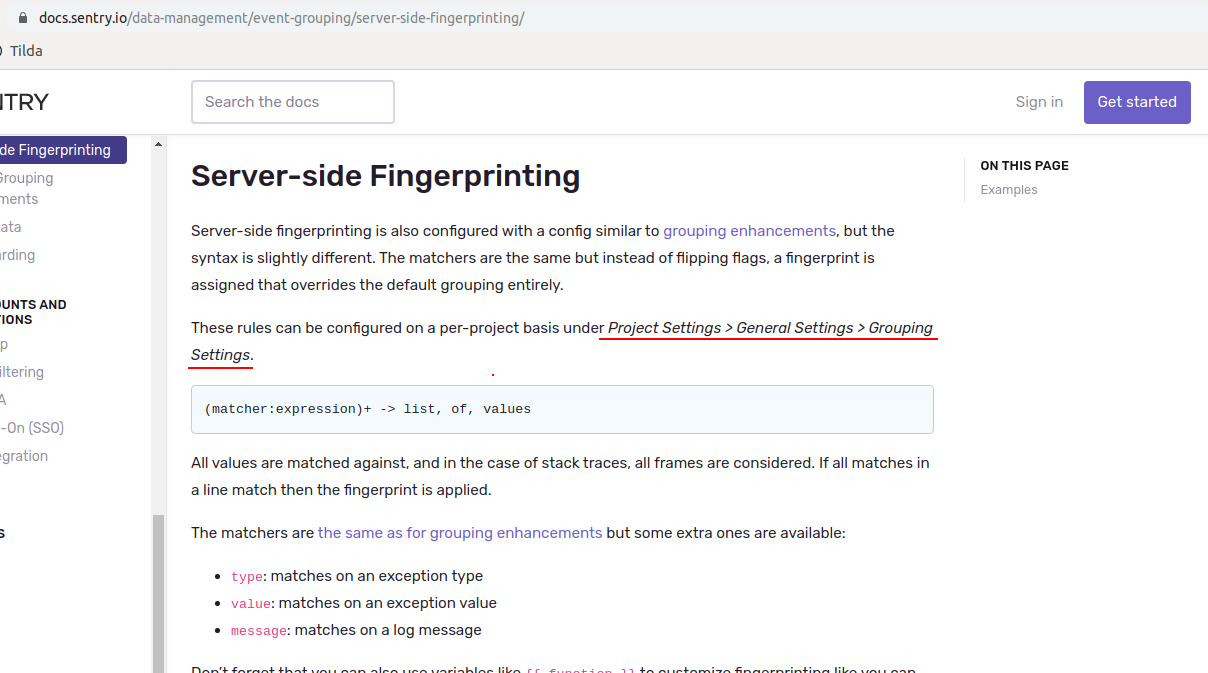 Grouping Settings · Issue #14922 · getsentry/sentry · GitHub