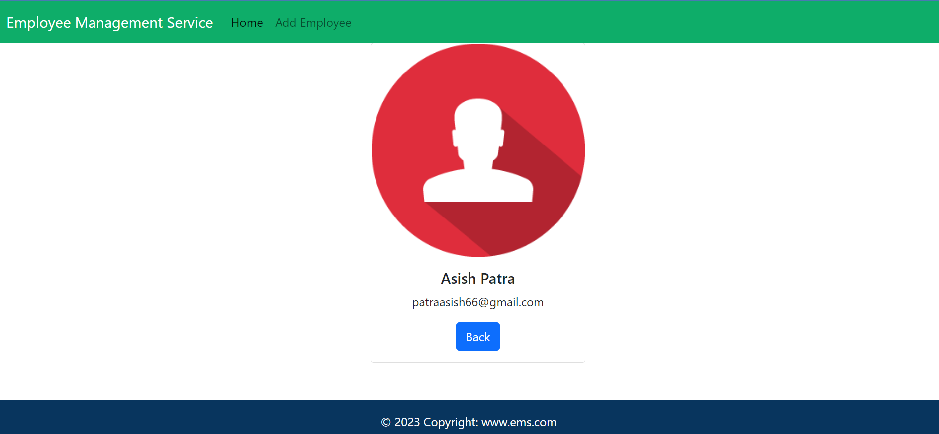 GitHub - patraasish/EMPLOYEE-MANAGEMENT-SERVICE: It is a full stack(Angular + Spring Boot) crud ...
