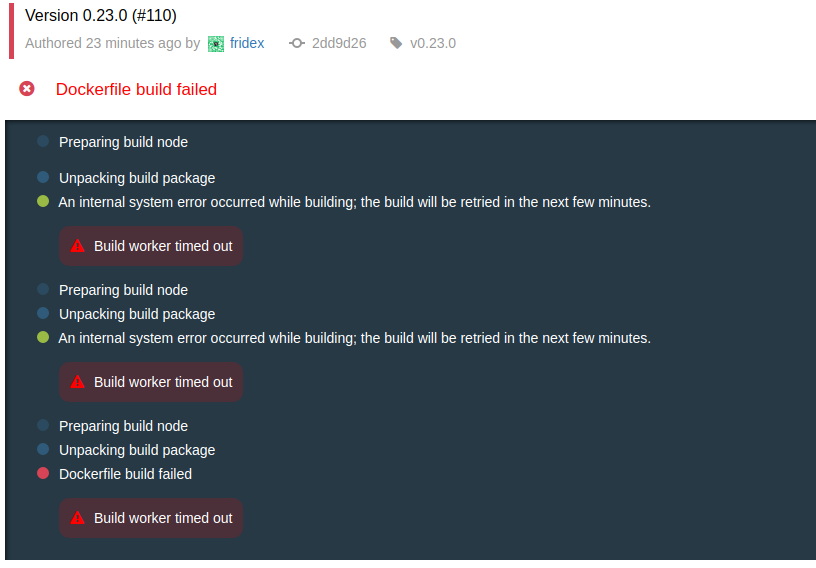 Builds of 0.23.0 failed · Issue #112 · thoth-station/s2i-thoth · GitHub