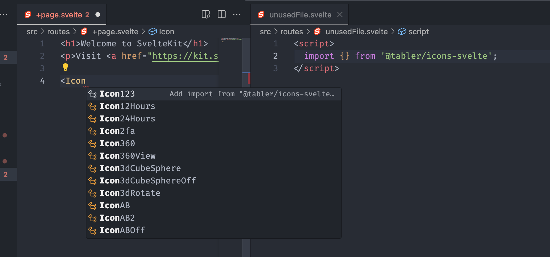 Intellisense for never before imported libraries doesnt work · Issue #2193 · sveltejs/language ...