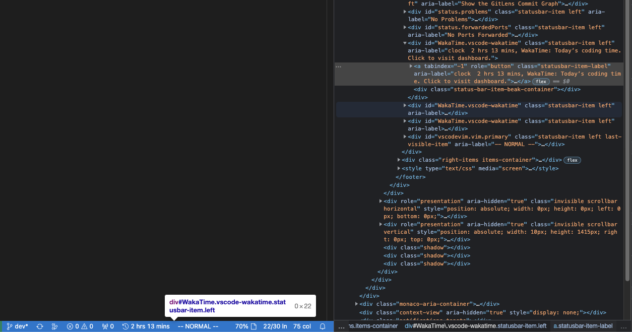 multiple status bar items with same id in DOM · Issue #355 · wakatime/vscode-wakatime · GitHub