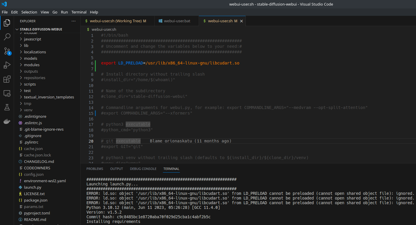 [Bug]: python3: undefined symbol: cudaRuntimeGetVersion · Issue #12770 · AUTOMATIC1111/stable ...