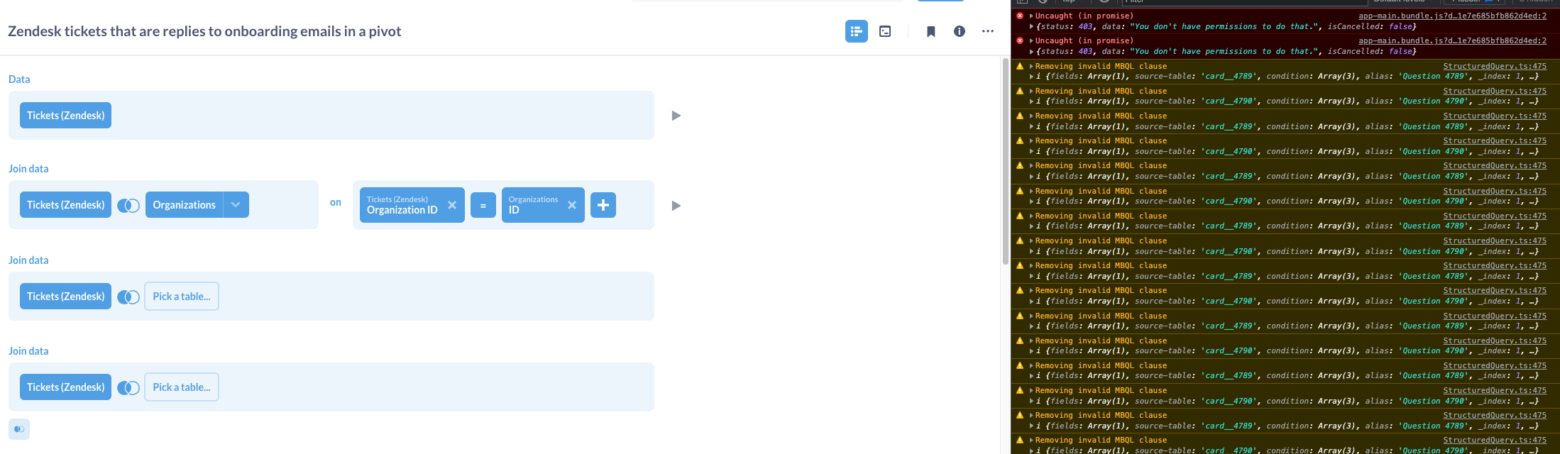 Dont Wipe Tables Or Fields In Query Builder On Saved Questions If They