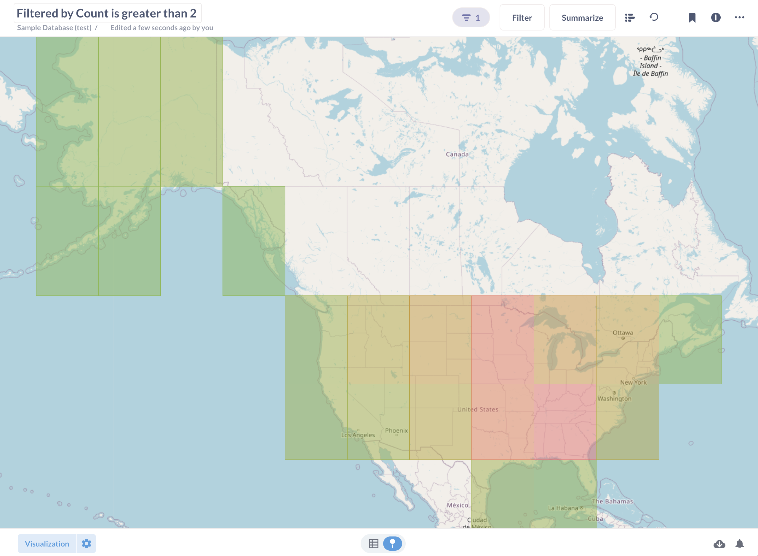Adding filter of summarized field grouped by latitude and longitude on a map breaks breadcrumbs ...