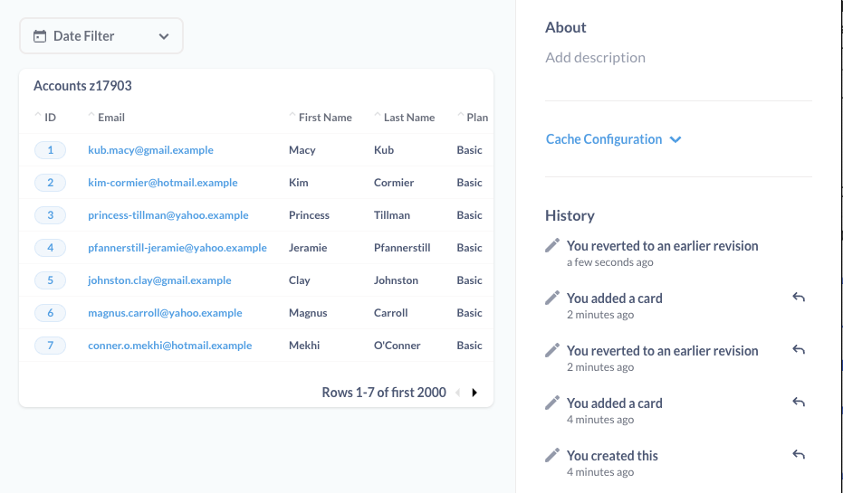 Changes to dashboard filters do not show in revision history, filters ...