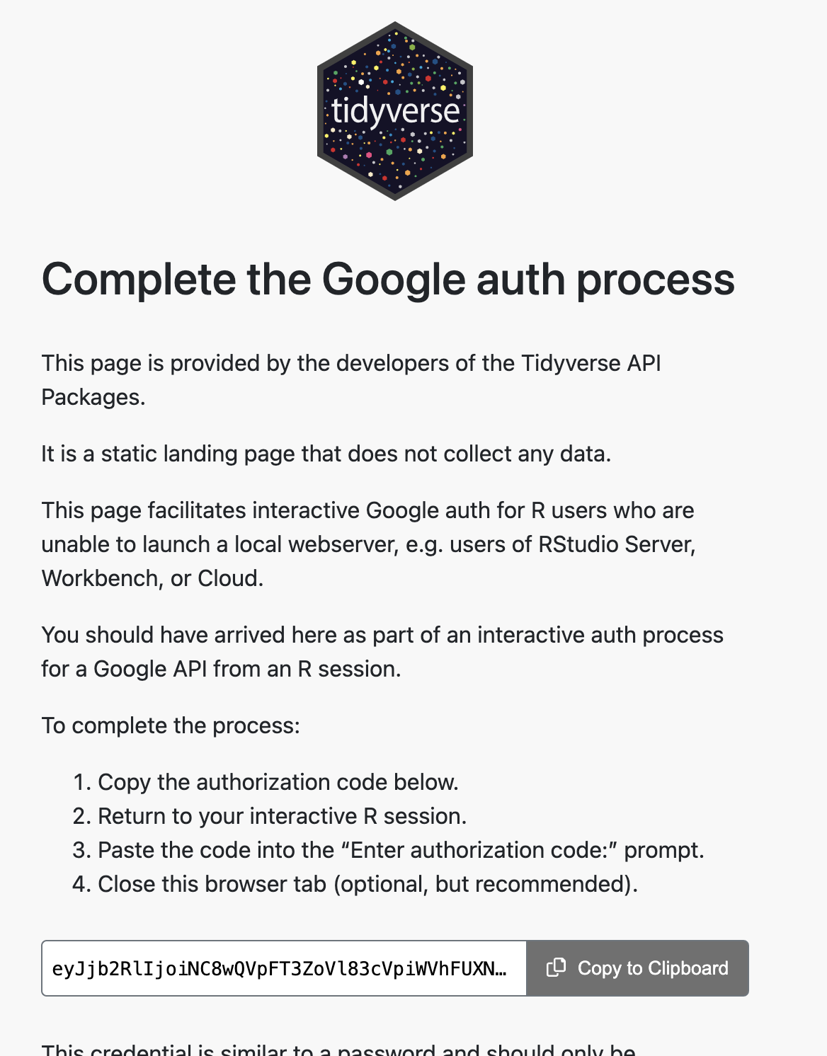 unable to generate Google autharization tokens in rstudioserver · Issue #436 · tidyverse ...