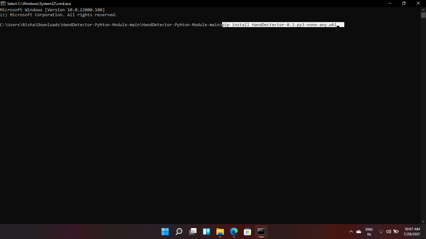 GitHub - Rishabhprogrammer/HandDetector-Pyhton-Module: A package to ...