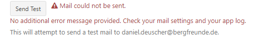 Sending Test E-Mail [Mail could not be sent.] · Issue #9874 ...