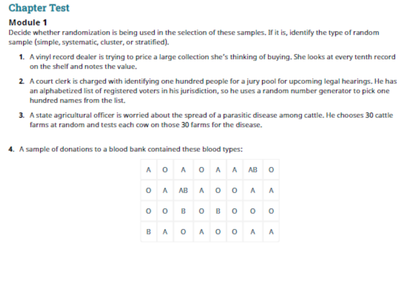 Contemporary Math: Your Turn, Exercises, Chapter Review and Chapter ...