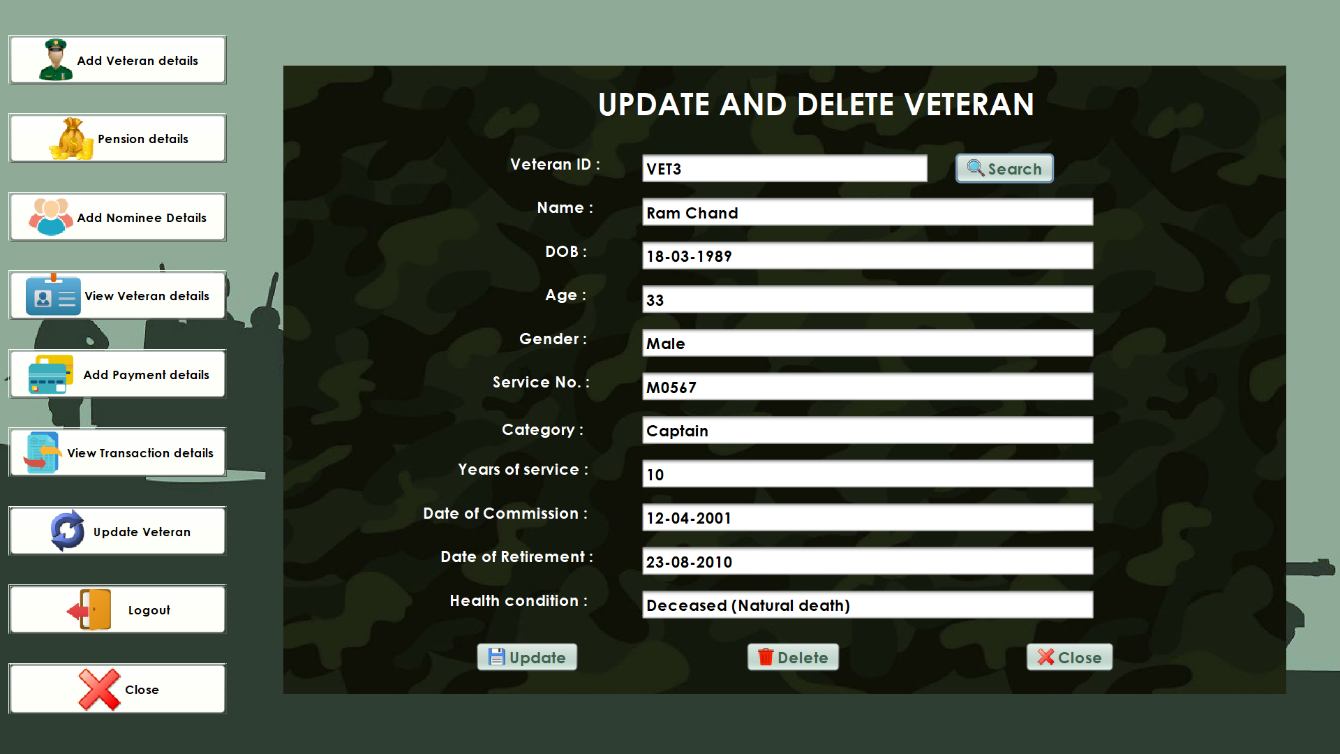 GitHub - SAMedge01/Military-Veteran-DBMS