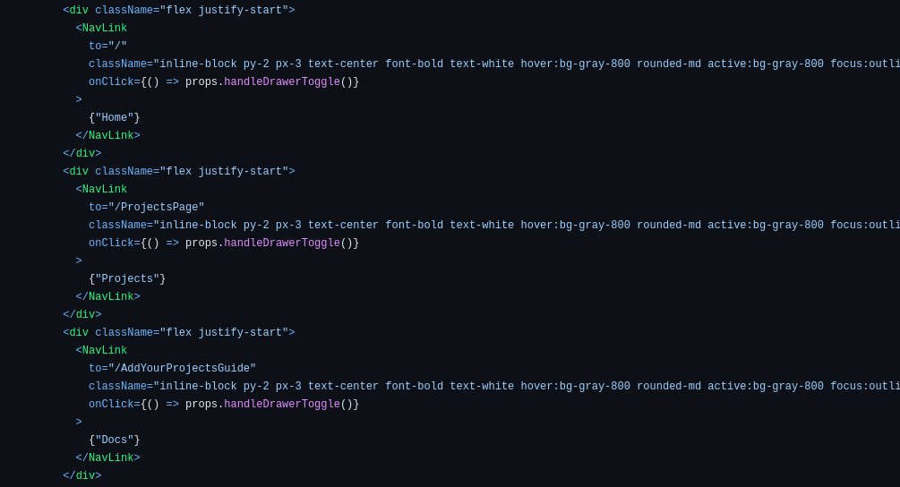 fix: navbar code · Issue #247 · priyankarpal/projectshut · GitHub