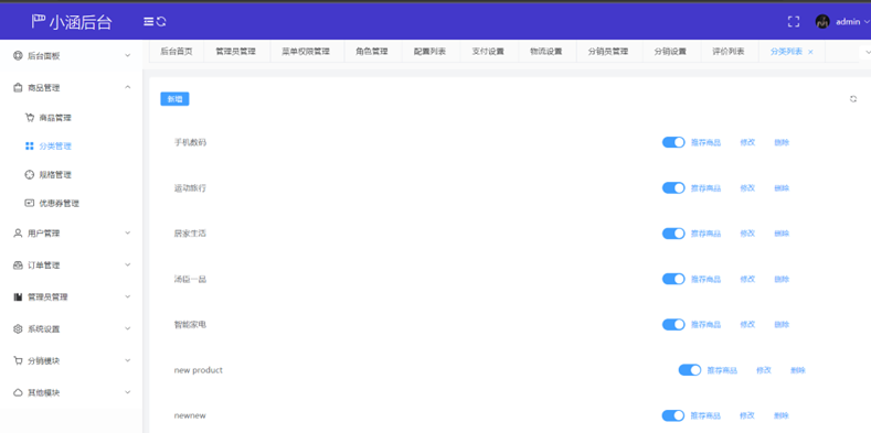 GitHub - XiaoHan094/shopping-control: 在大二下到大三开发的商城后台管理系统，项目采用前后端分离开发，主要用于给店铺内部运营人员管理商品，功能实现部分进行 ...
