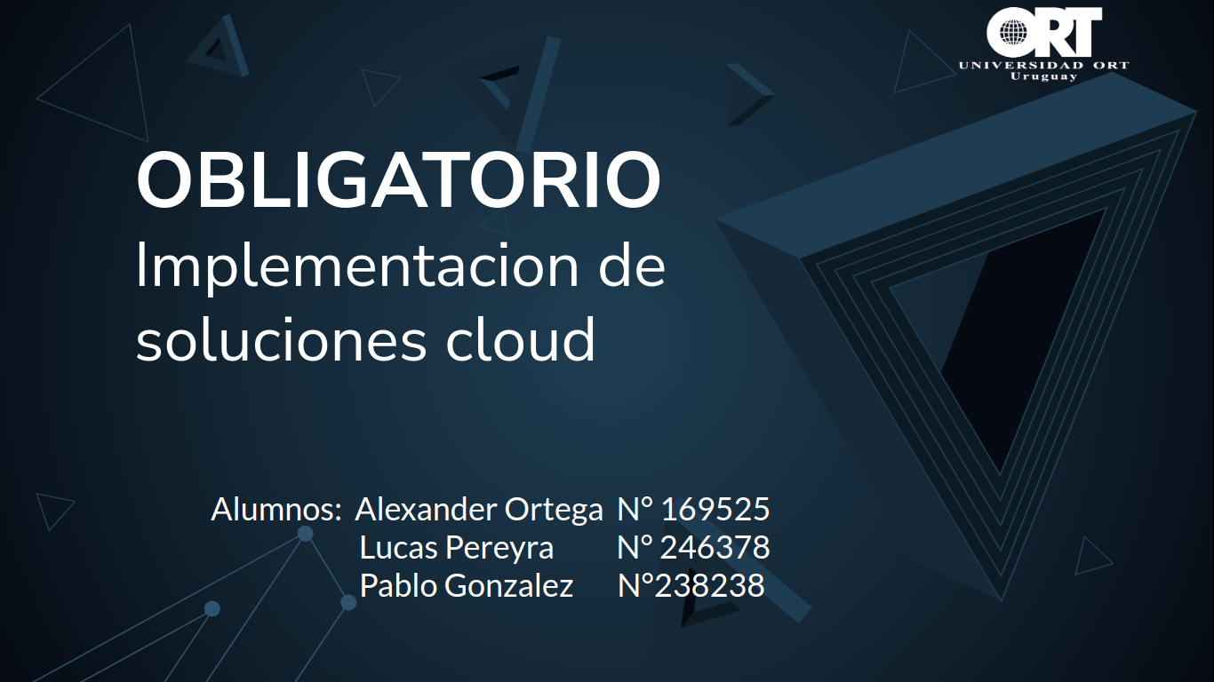 GitHub - pcgGonzalez/Obligatorio-ISC: Obligatorio 2022
