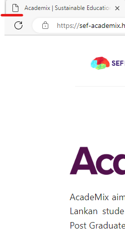Favicon is not visible in the AcadeMix Page · Issue #1434 · sef-global/sef-site · GitHub