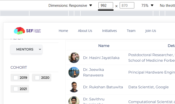 Implement the mobile view of ScholarX Archive Page · Issue #1538 · sef-global/sef-site · GitHub