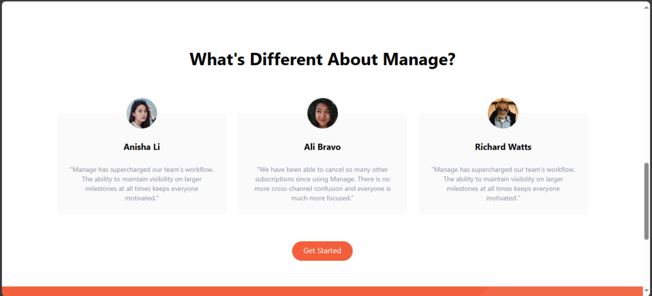 GitHub - Munirmohammed/Manage-Landing-Page: Manage makes it simple for software teams to plan ...