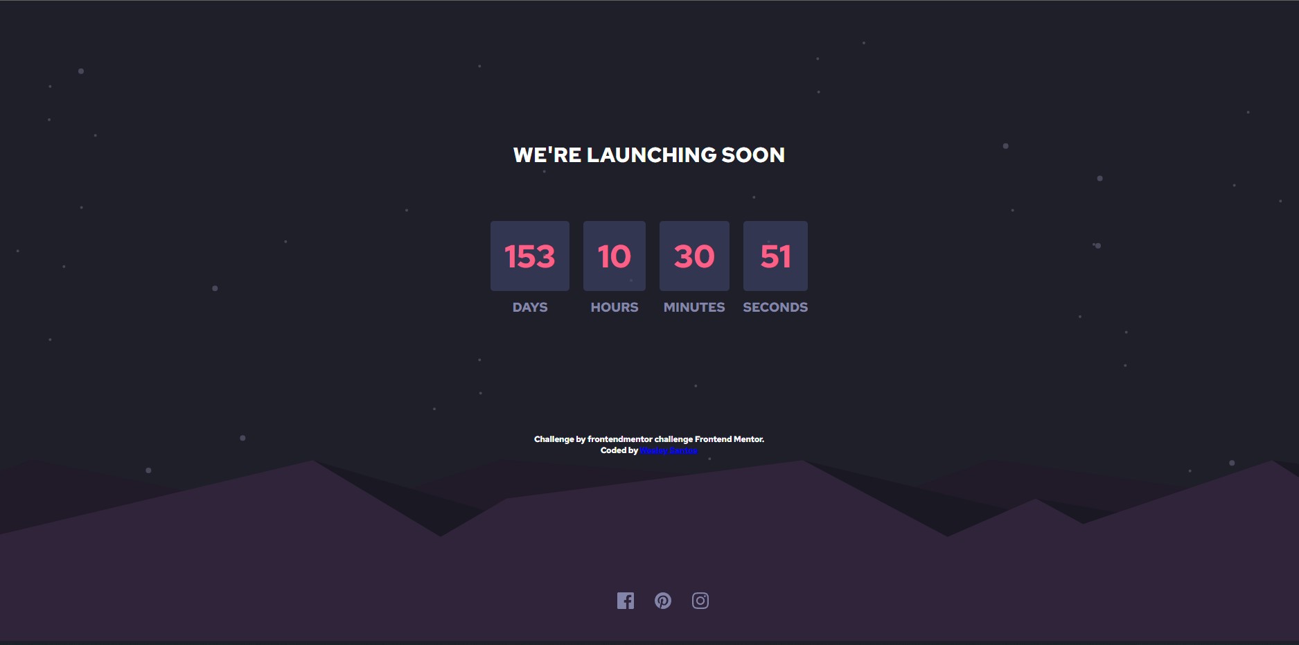 GitHub - WesleyBartolomeu/Desafio-launch-countdown-timer: Desafio ...