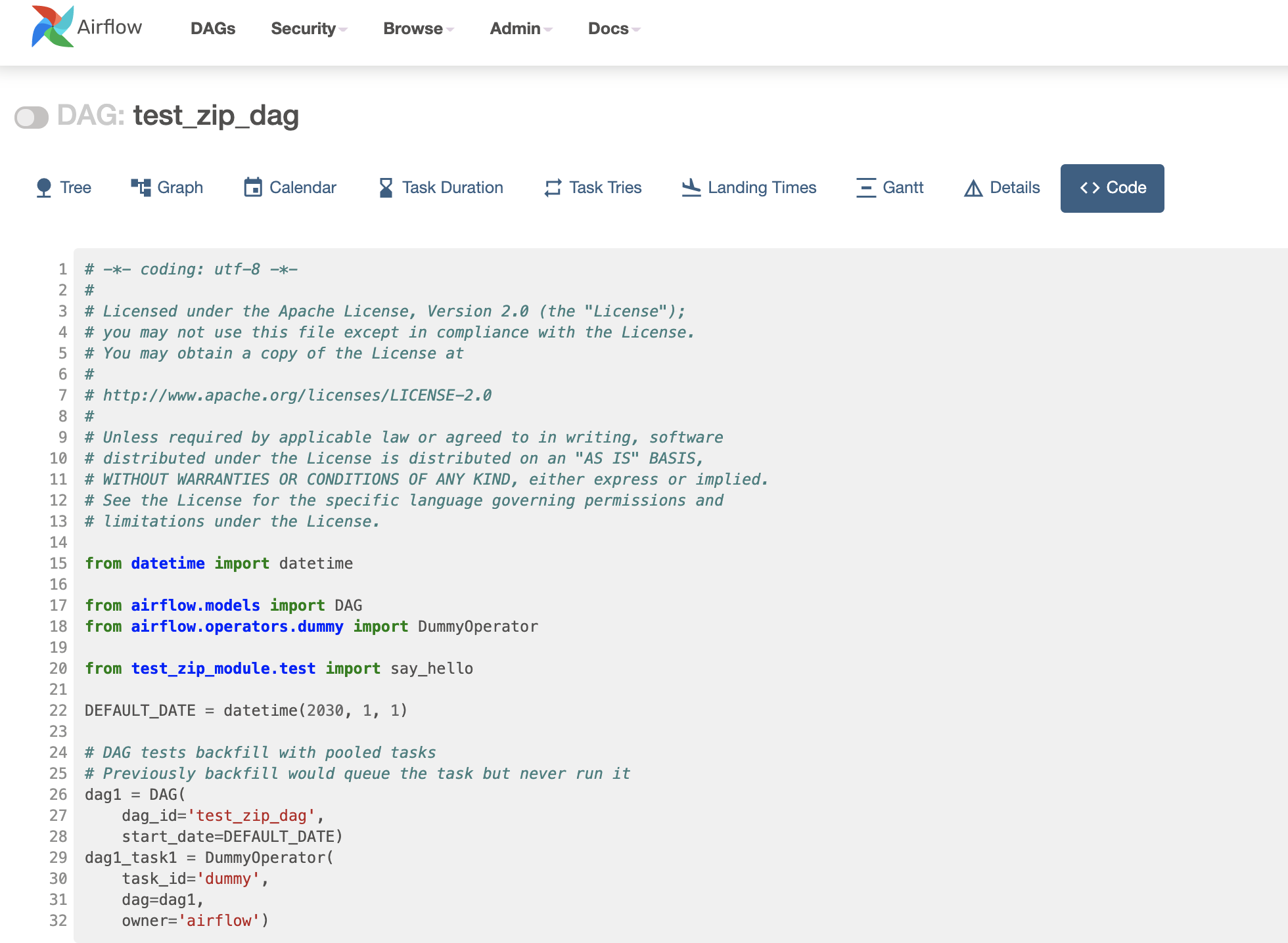 Web UI doesn't render packaged dag code properly · Issue #10554 ...