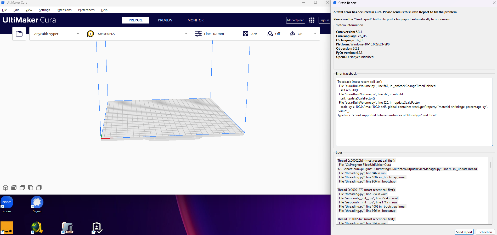 Fatal error on start after i messed up fdmprinter.def.json · Issue #15682 · Ultimaker/Cura · GitHub