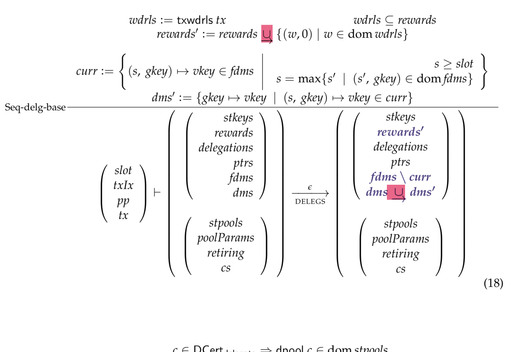 Sync executable with formal spec - DELEGS STS · Issue #735 · IntersectMBO/cardano-ledger · GitHub