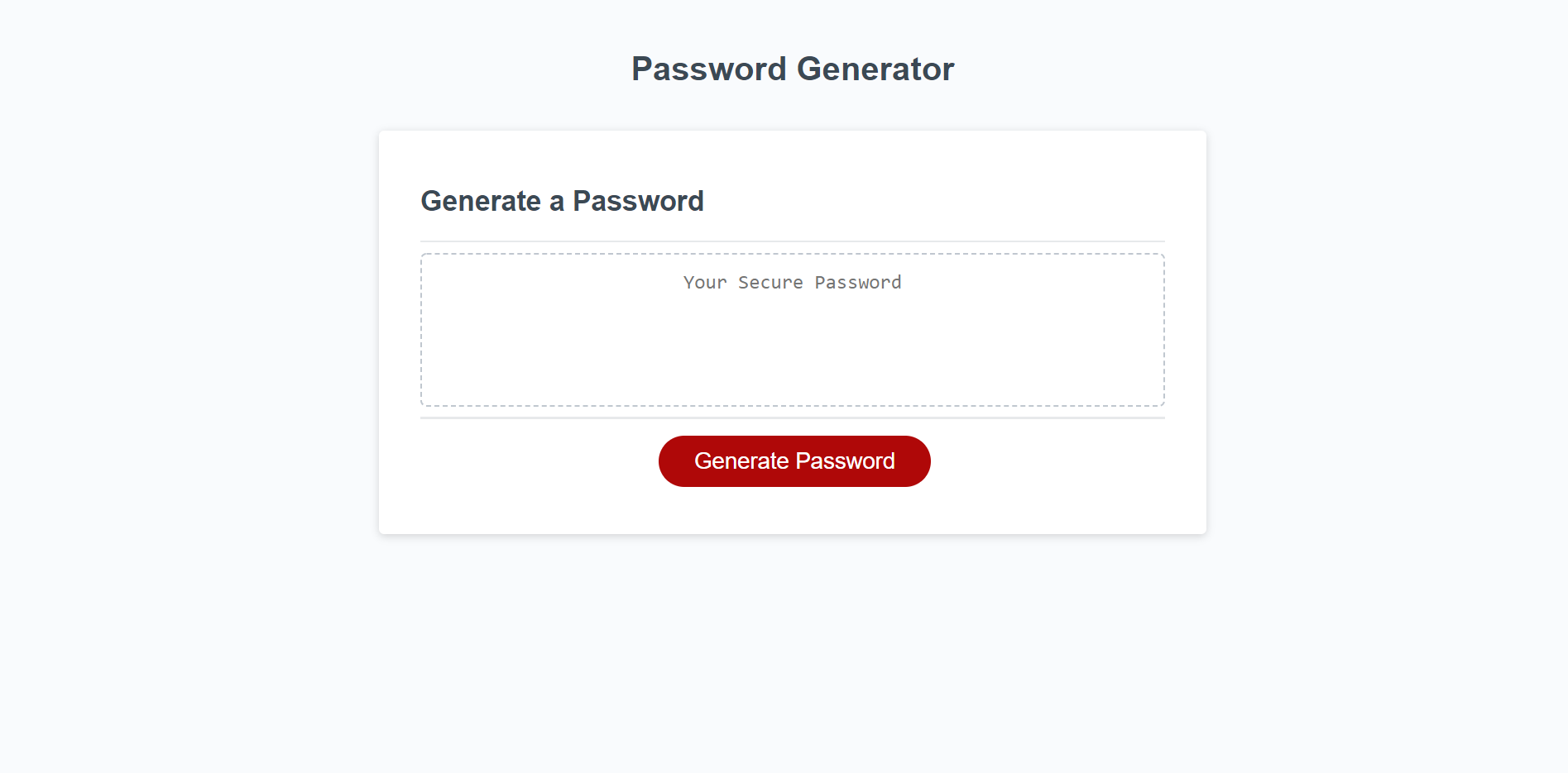 GitHub - sirwettering/password-generator