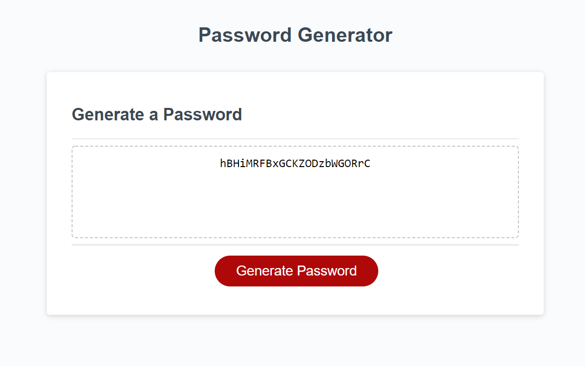 GitHub - sirwettering/password-generator