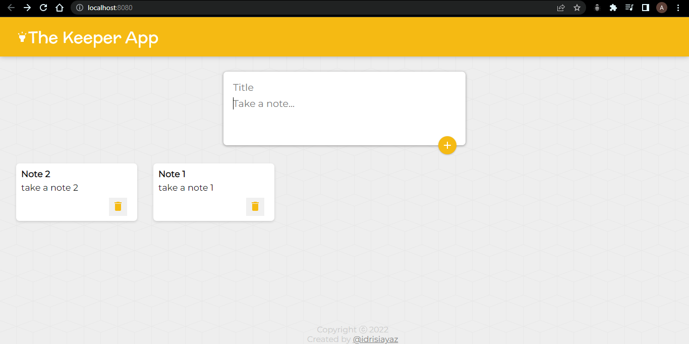 GitHub - idrisiayaz/Keeper-App-React-Motoko