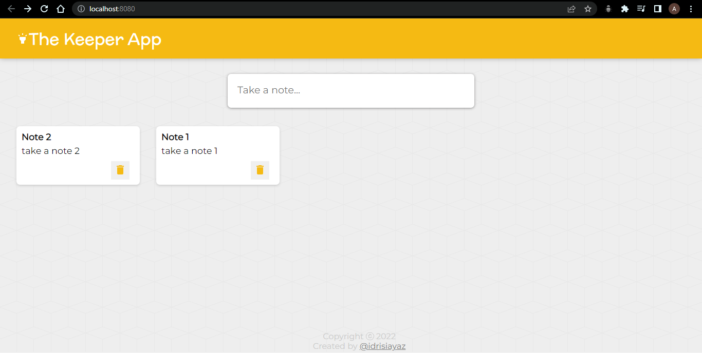 GitHub - idrisiayaz/Keeper-App-React-Motoko
