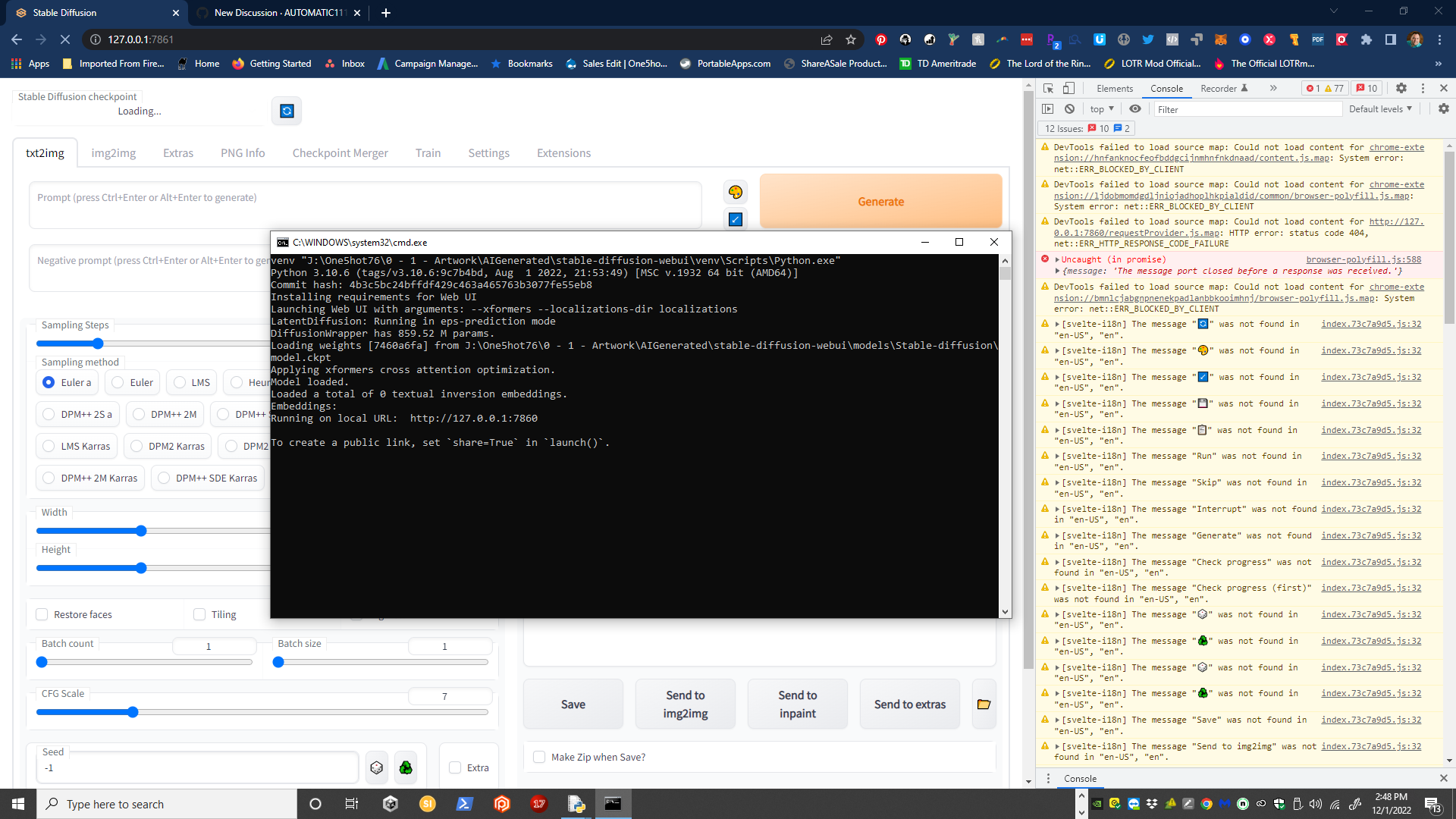 After a brand new Install, web interface isn't responding ...
