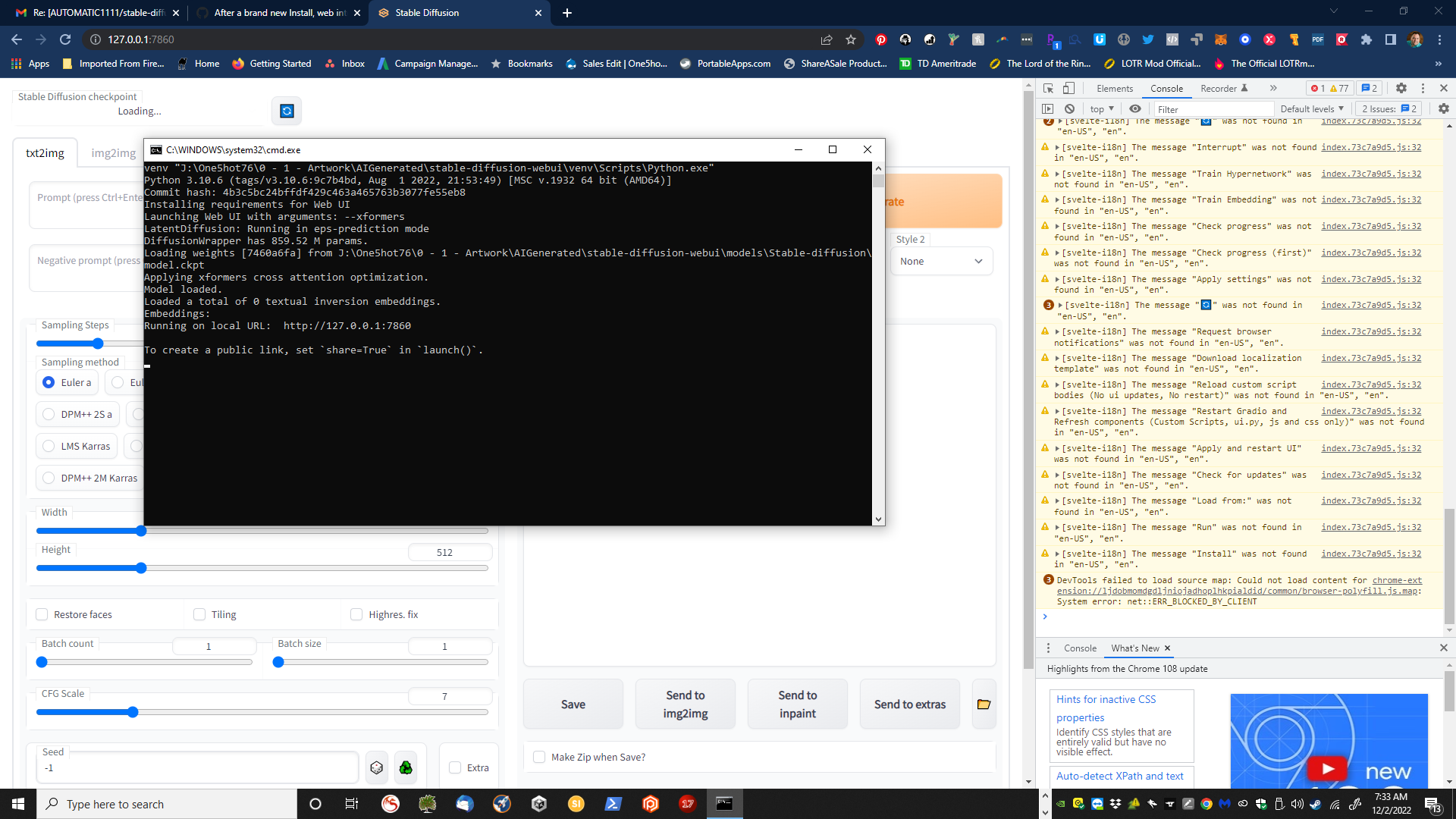 After a brand new Install, web interface isn't responding ...