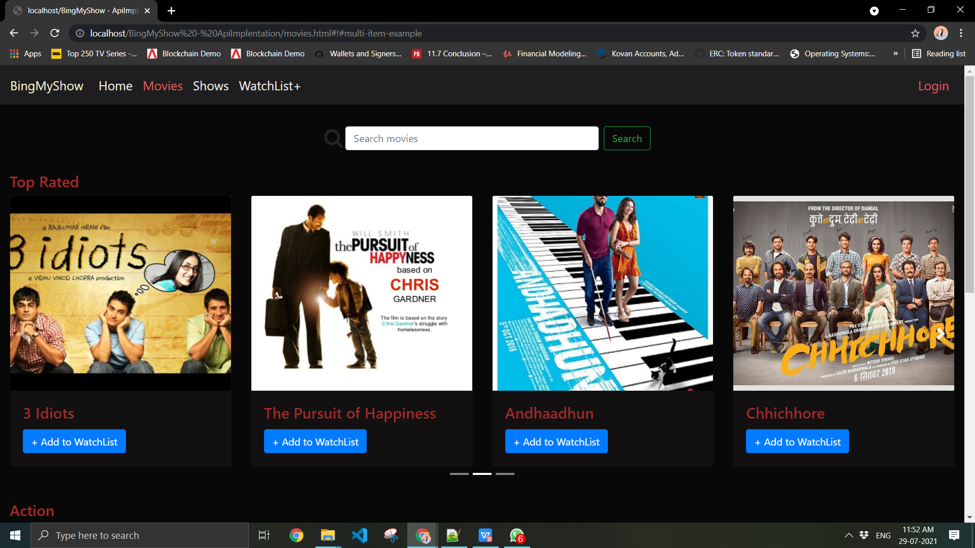 GitHub - lakshM21/BingMyShow