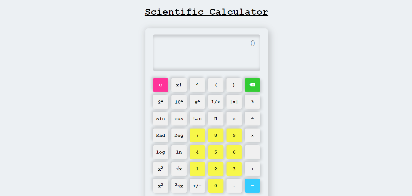GitHub - Mahak100/Scientific-Calculator: It is a Scientific Calculator cum Converter Responsive ...
