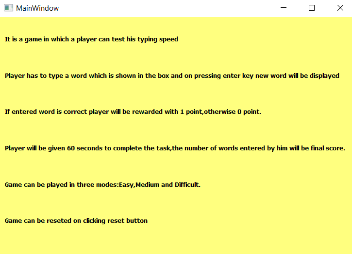 GitHub - prachimahajan25/Typing-Speed-Game