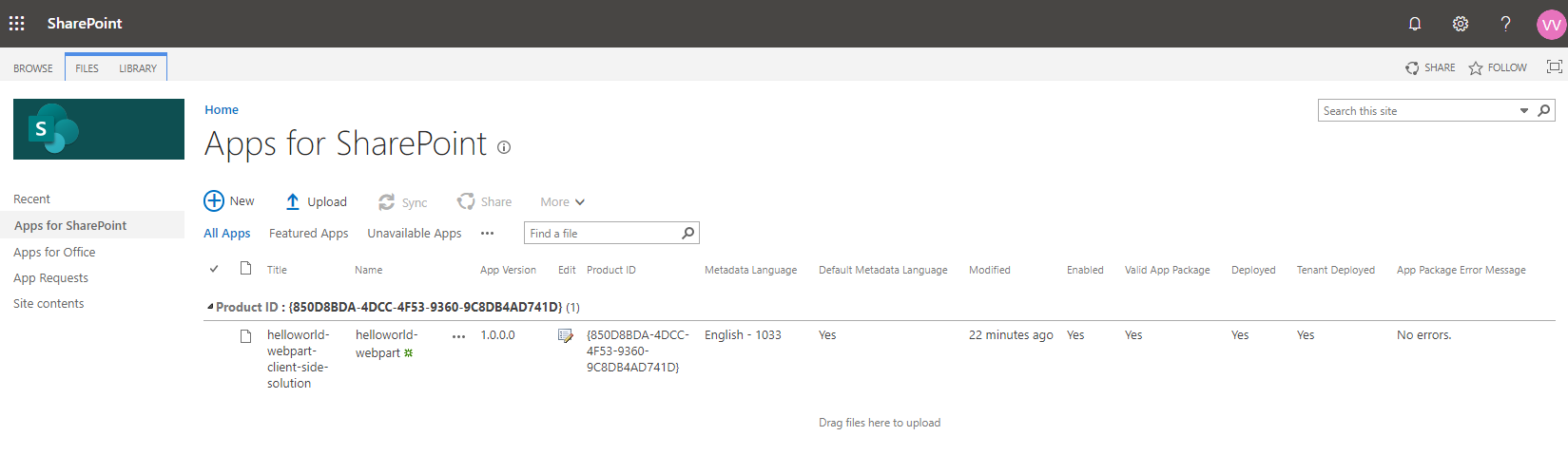 App does not appear in site after deploying sppkg to app catalog · Issue #4095 · SharePoint/sp ...