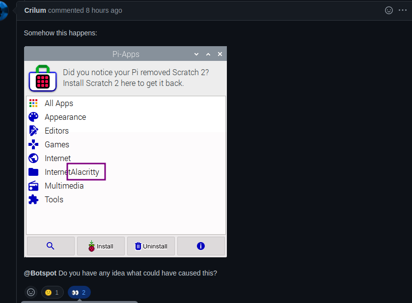 Alacritty - OpenGL terminal emulator · Issue #1115 · Botspot/pi-apps · GitHub