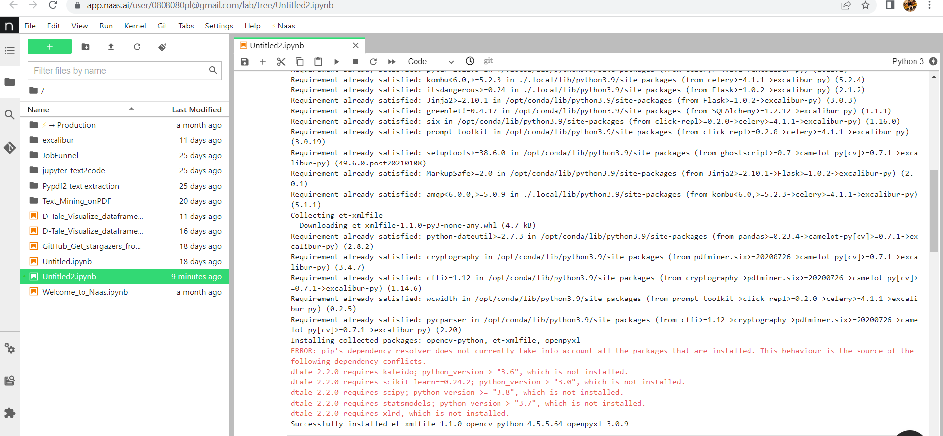 Using Excalibur on Naas · Issue #965 · jupyter-naas/awesome-notebooks · GitHub