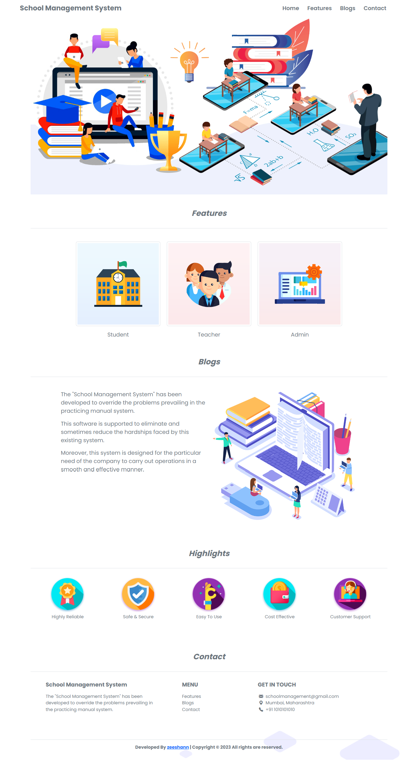 GitHub - thezeeshann/SchoolManagementSystem: The School Management ...