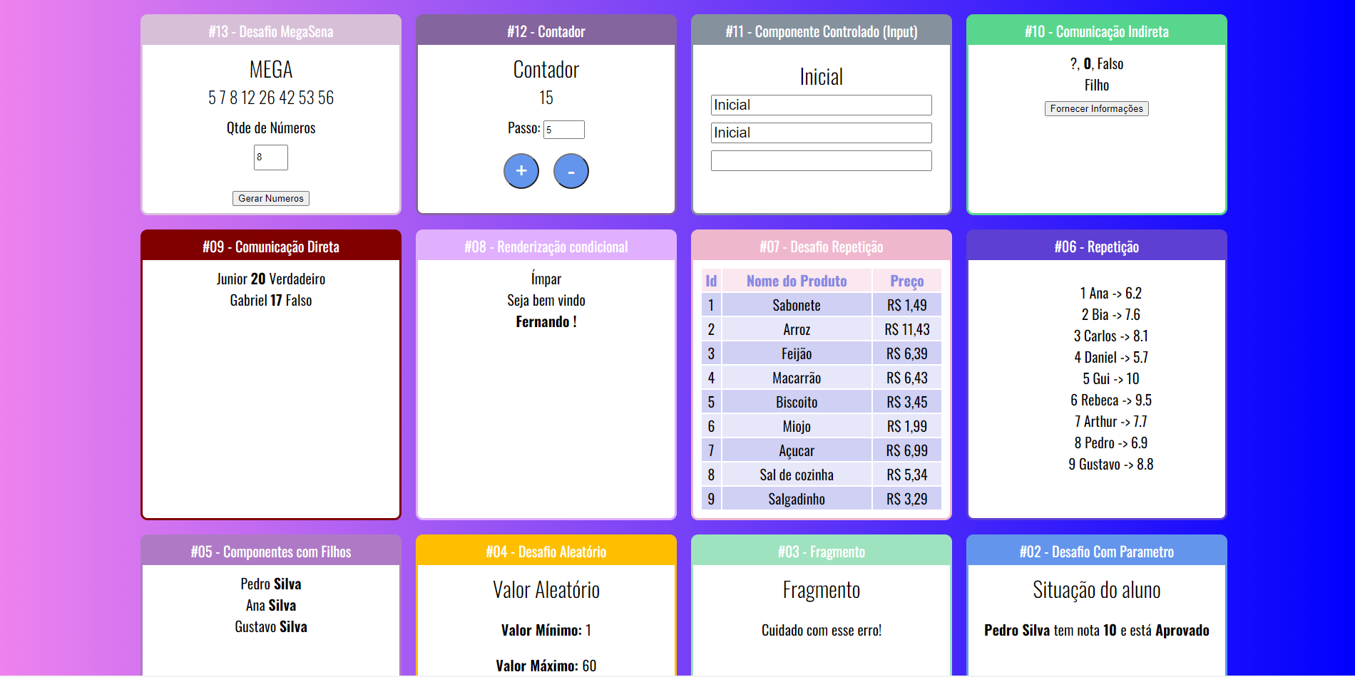 GitHub - Risxard/React-exercicios: CURSO DE REACT - EXERCICIOS EM JAVASCRIPT