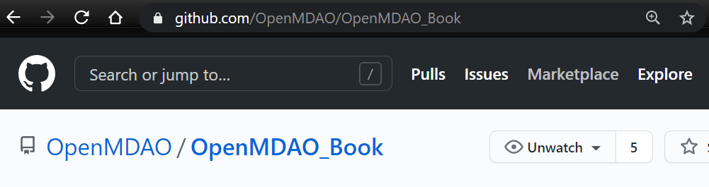 The repository link at the top of the docs points to the old OpenMDAO_Book repo · Issue #2096 ...