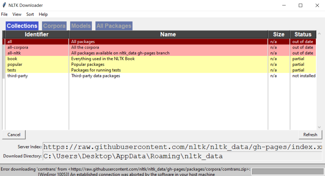 NLTK installation failed · Issue #2796 · nltk/nltk · GitHub