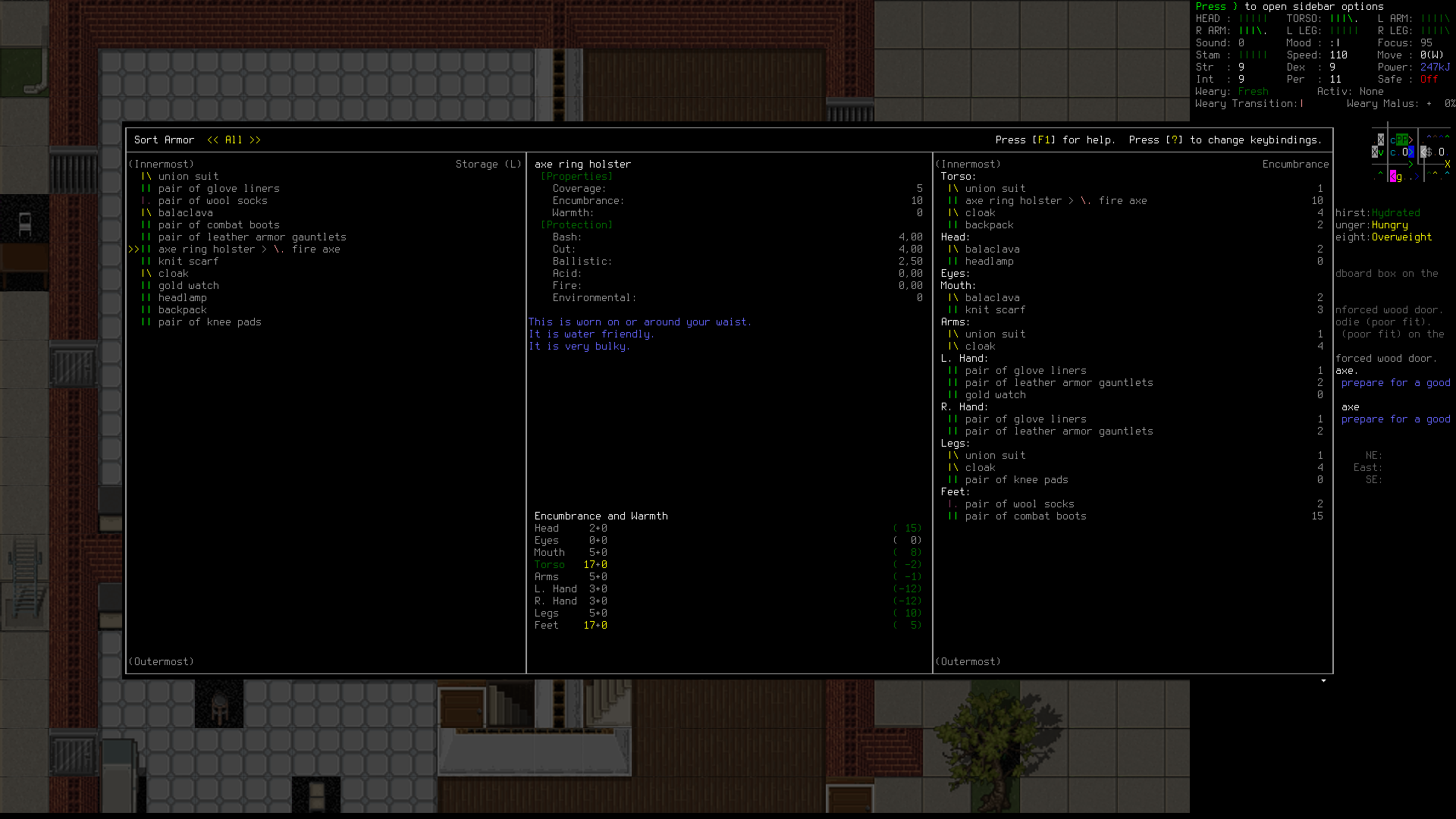 Encumbrance bug with axe ring holster · Issue #50440 · CleverRaven/Cataclysm-DDA · GitHub