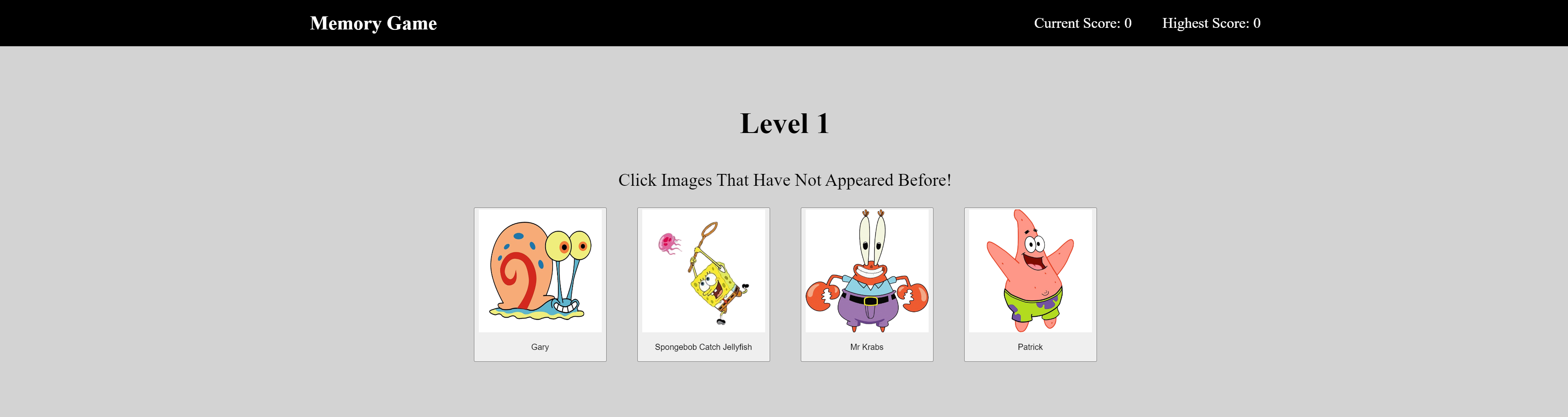 GitHub - ElginL/odin-memory-game: A basic web game that tests your memory