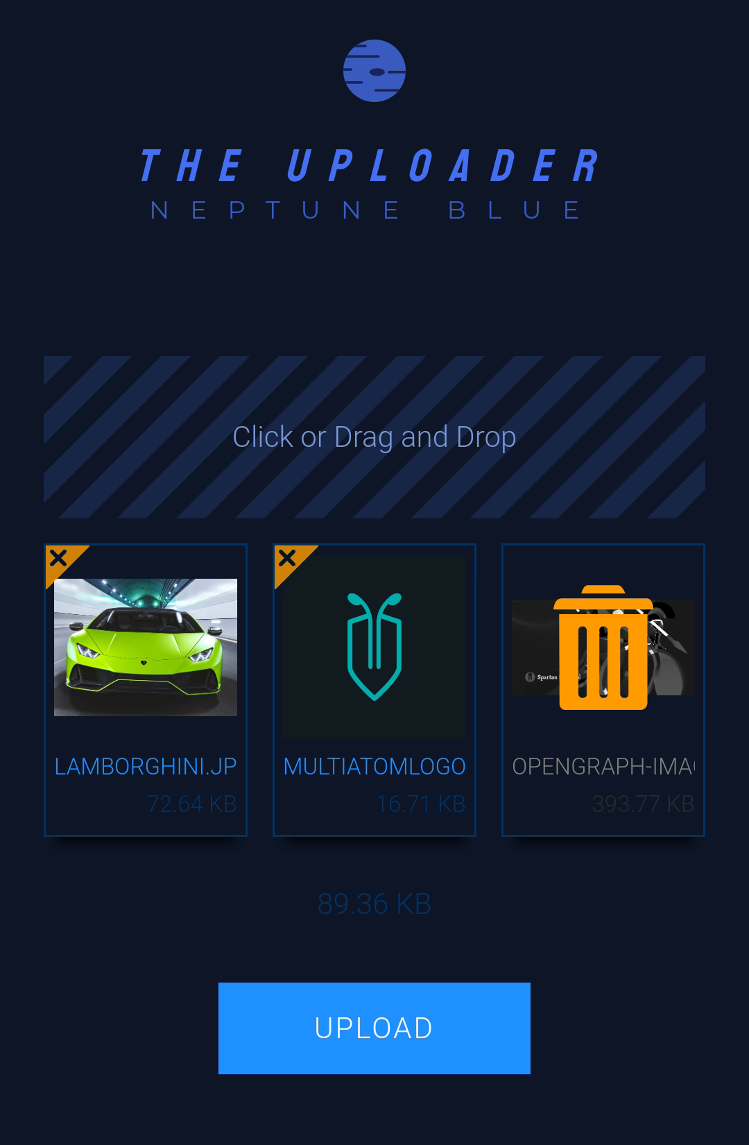 GitHub - multiatom/theUploader: Neptune Blue | Node.js