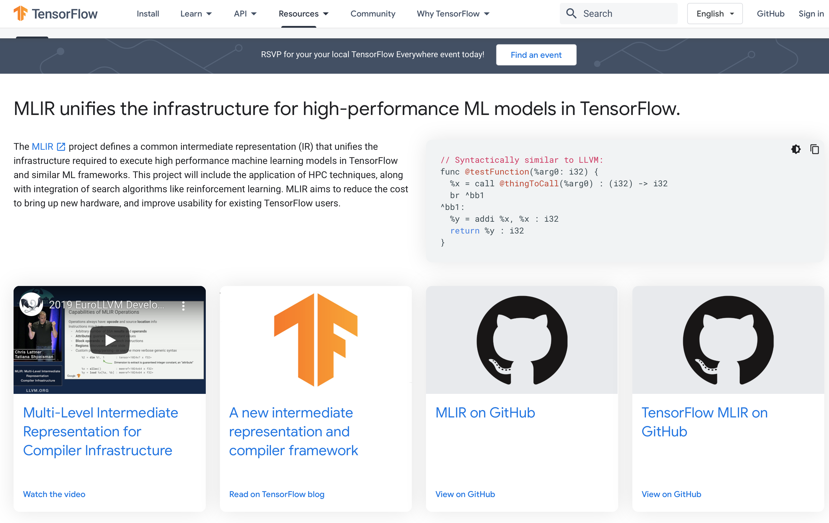 Broken Link In Mlir Docs · Issue 48189 · Tensorflow Tensorflow · Github