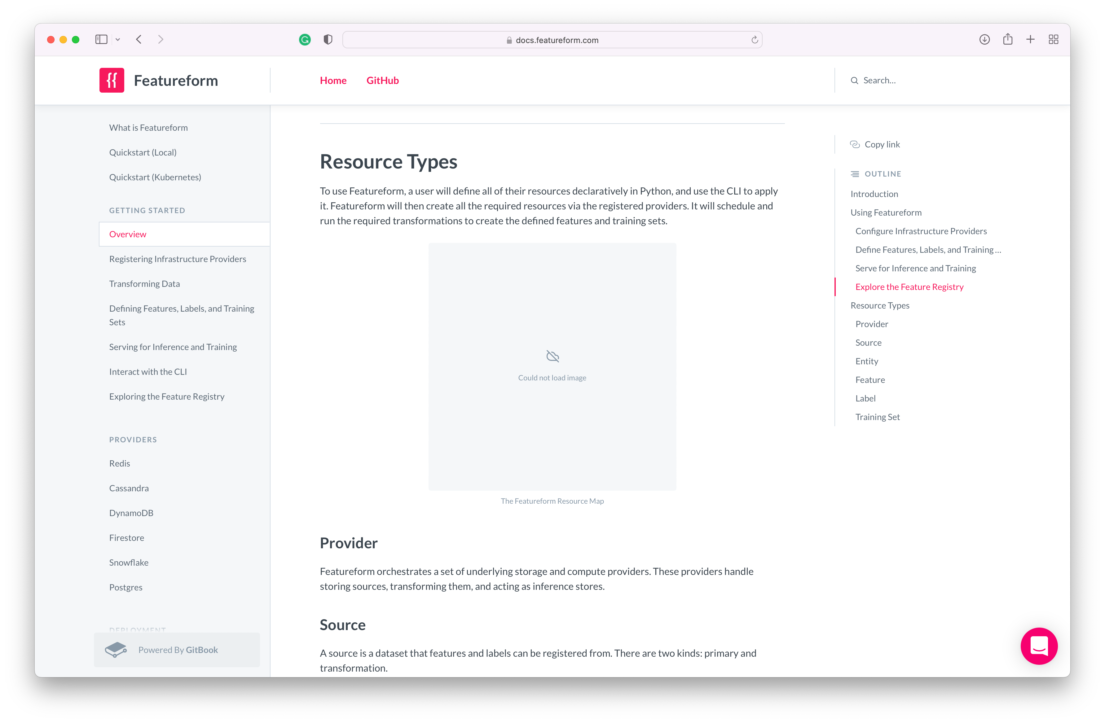 GitBook - Could not load images · Issue #371 · featureform/featureform · GitHub