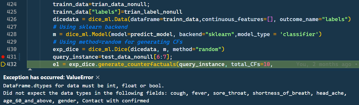 DataFrame dtypes For Data Must Be Int Float Or Bool Error Even If The 