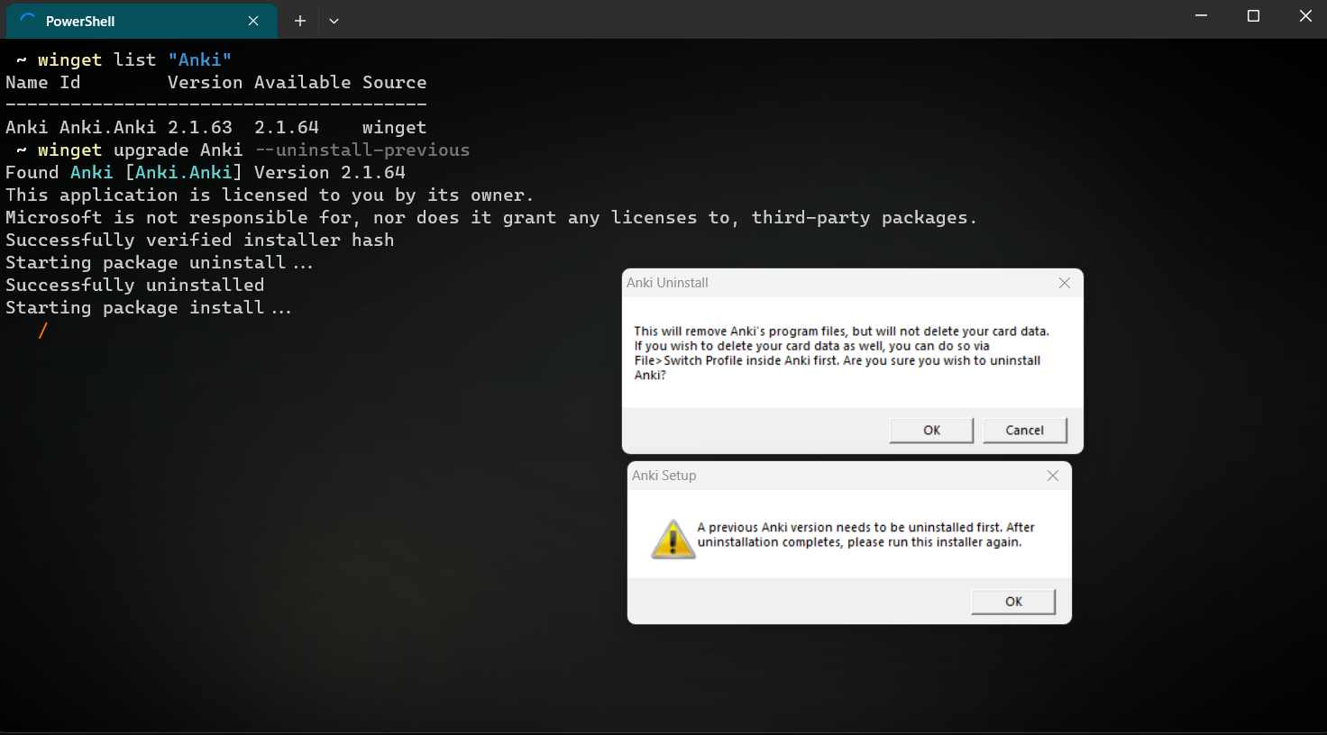 [Package Issue]: Anki.Anki · Issue #109046 · microsoft/winget-pkgs · GitHub
