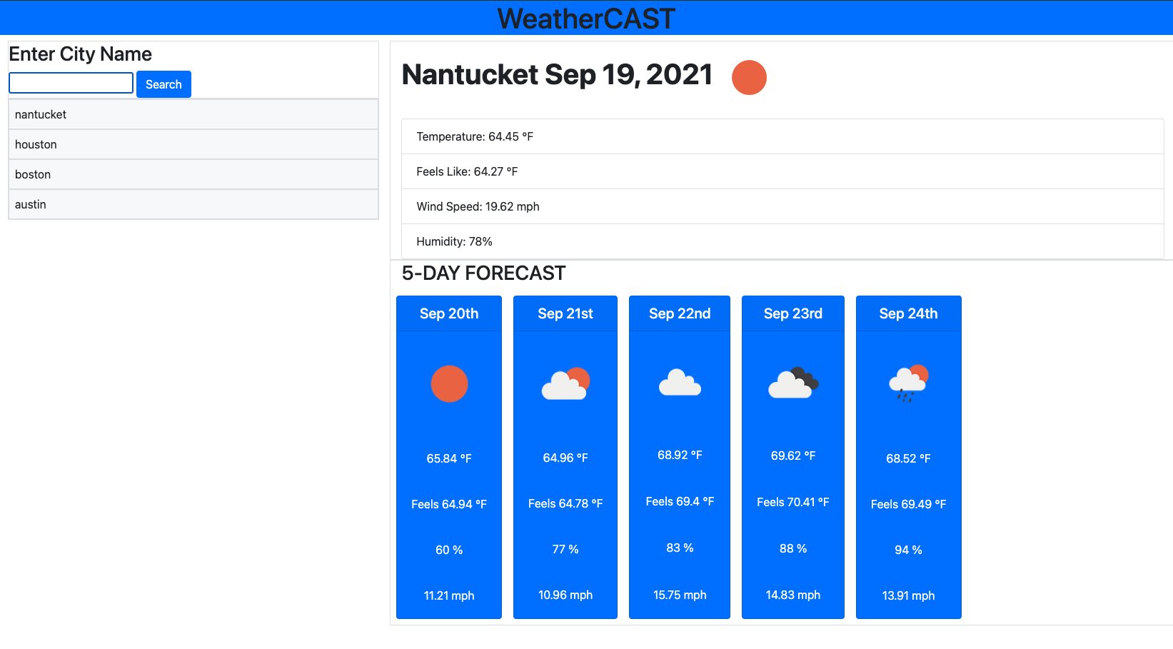 GitHub - benkaan001/weather-cast: Simple weather dashboard application ...